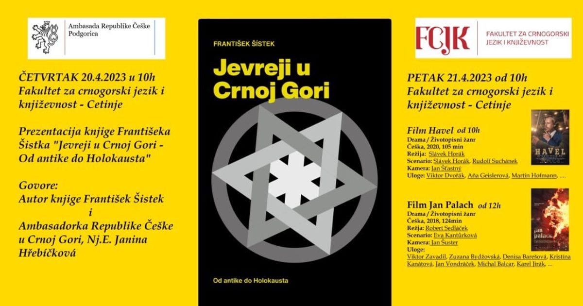 FCJK: U četvrtak prezentacija knjige Františeka Šistka ''Jev